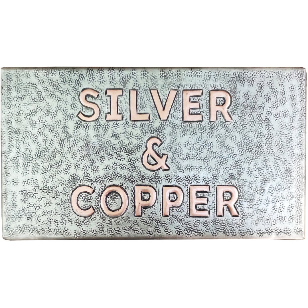 Silver & Copper Tile Metal Wall Cladding Panel Metal Wall - Etsy