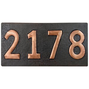 Handmade Copper House Number Plaque - Custom Metal Address Sign - Etsy