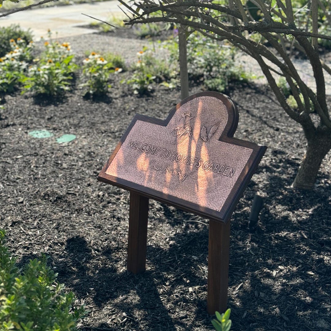 Custom Garden Stake Sign, Personalized Welcome Garden Sign With Double ...