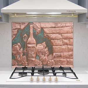Vineyard Copper Backsplash Mural - Etsy