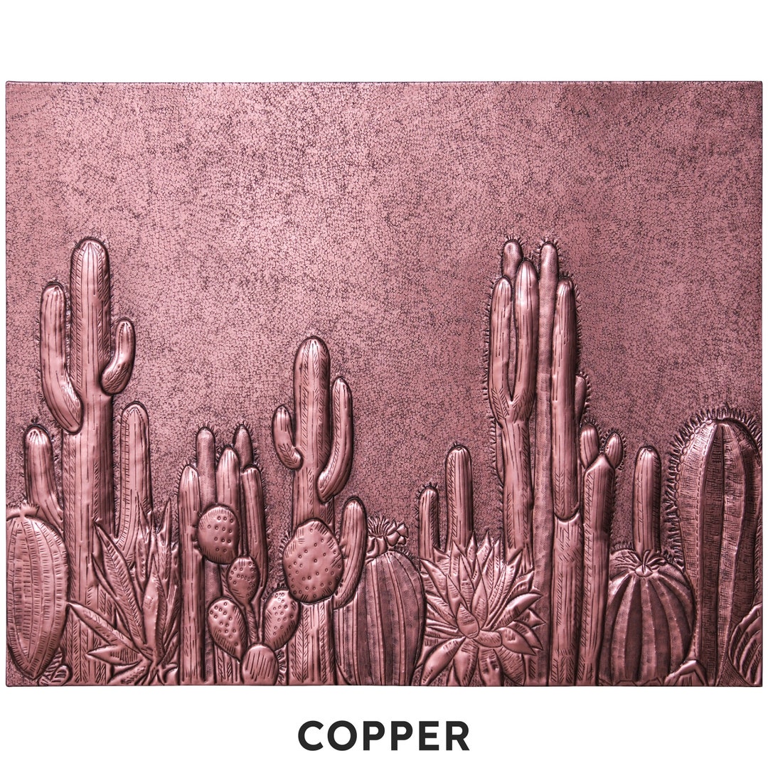 Cactus Copper Decor for Kitchen Backsplash Desert Vibe Copper - Etsy
