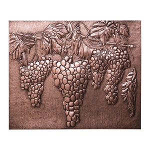 Grape Vine Wall Decor, Grapes Wall Art, Tuscan Kitchen Backsplash ...