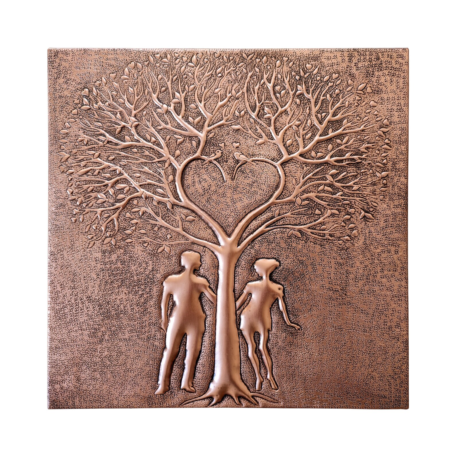 Couple Under a Love Tree Copper Wall Art Handmade Copper - Etsy