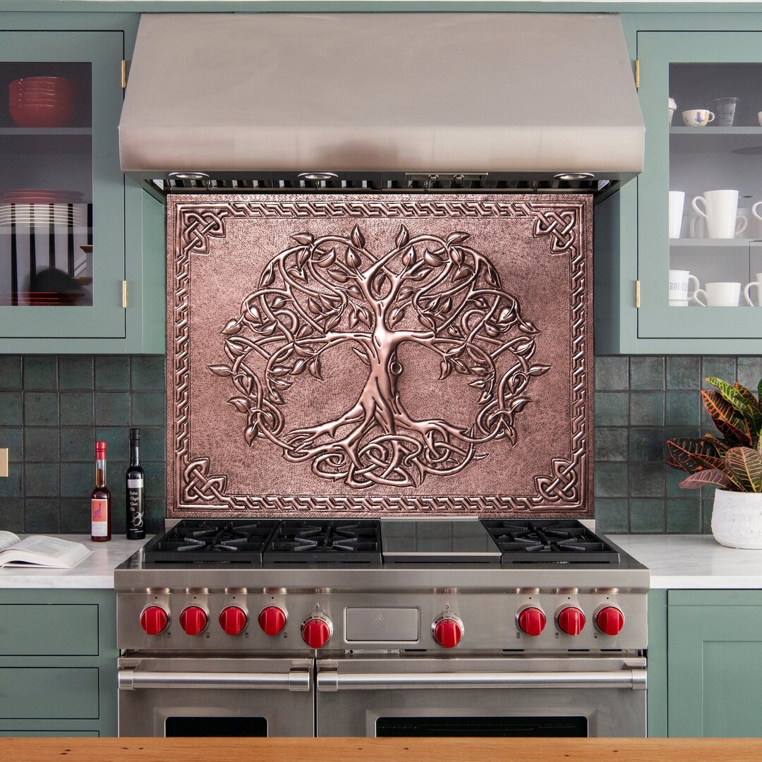 Celtic Tree With Roots Copper Mural Celtic Knots Border - Etsy