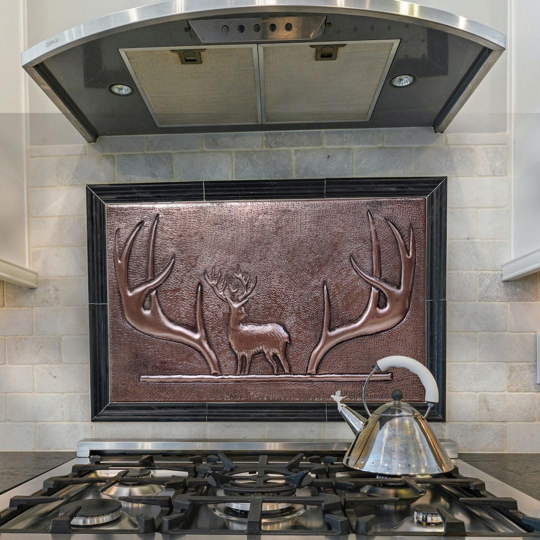 Deer Copper Tile, Copper Kitchen Backsplashes, Kitchen Tiles, Copper ...
