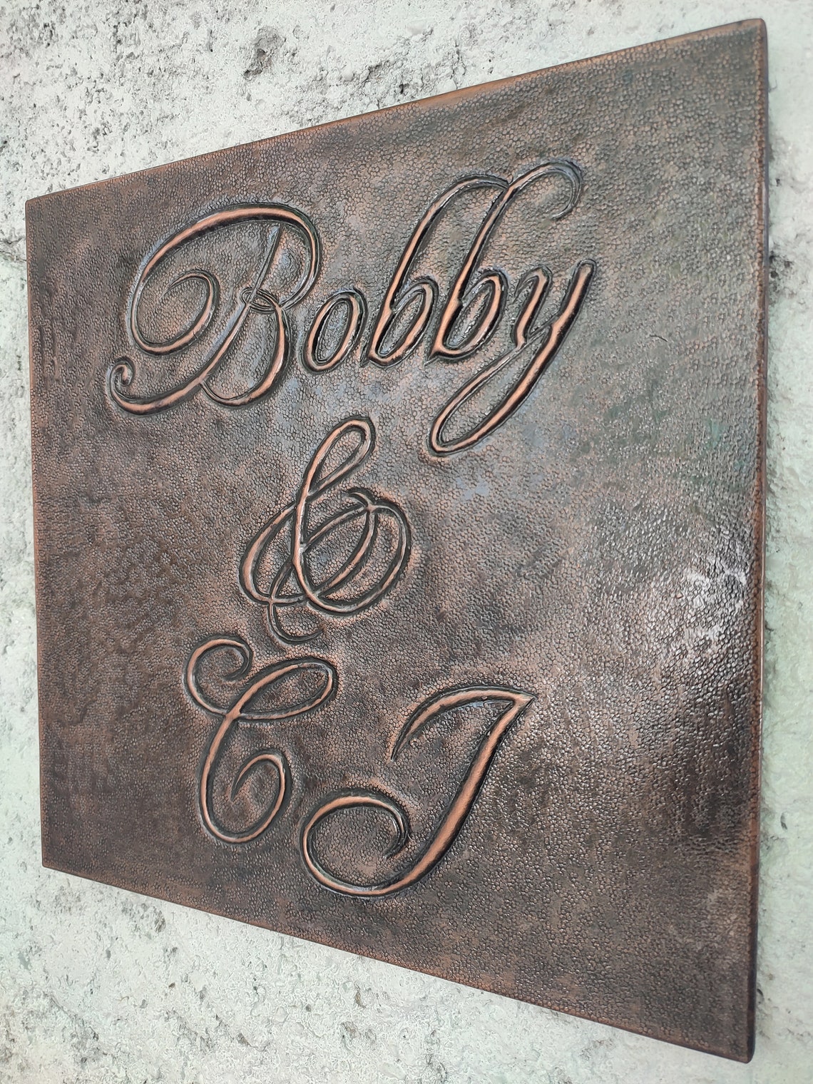 Custom Copper Sign Personalized Name Sign Home Wall Decor - Etsy