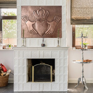 Irish Claddagh Wall Art, Celtic Claddagh Symbol Mural Tile, Irish ...