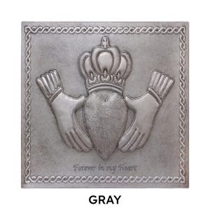 Claddagh Irish Wall Art With Celtic Knots, Backsplash Copper Tile ...