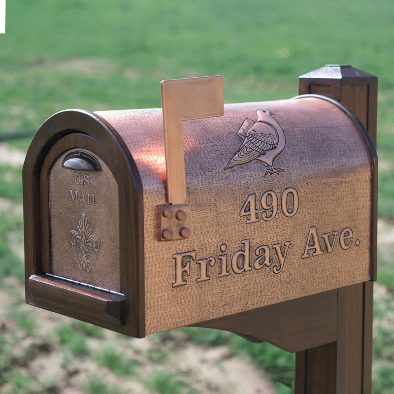 Copper Mailbox - Etsy