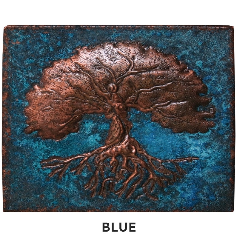 Tree of Wisdom Copper Mural for Kitchen Backsplash Indoor & - Etsy