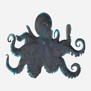 Copper Marine Octopus Sculpture - Nautical Decor - Etsy