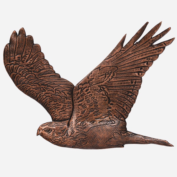 Metal Hawk Wall Art - Etsy