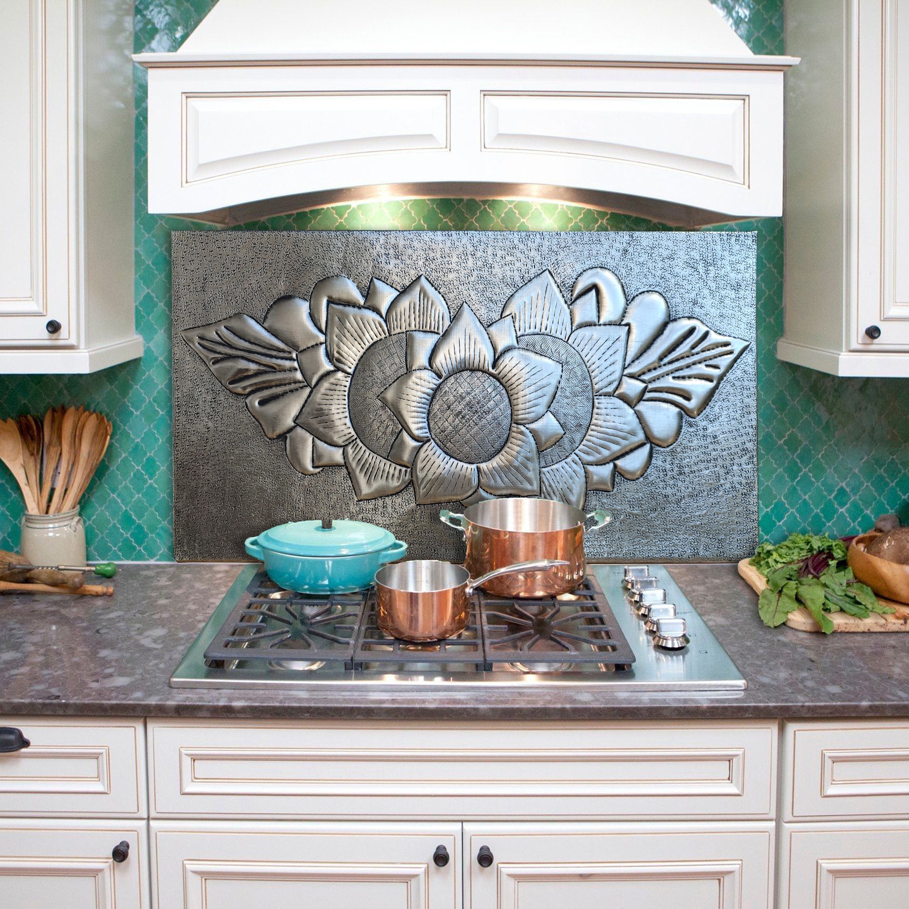 Copper Sunflower Wall Art Floral Artwork Botanical Handmade - Etsy