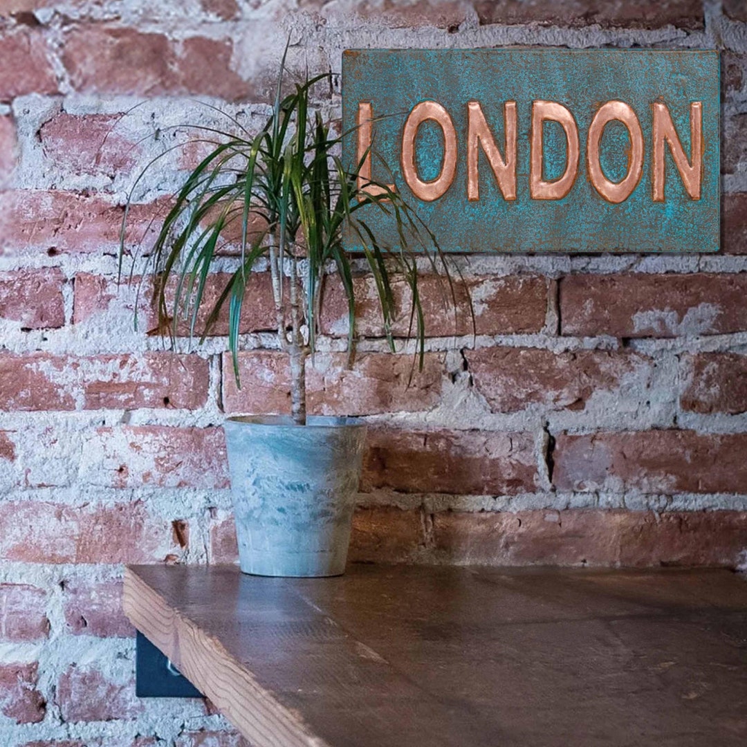 Personalized Wall Name Plate, Handmade Door Name Plate, Outdoor Metal ...