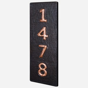 Copper Address Sign plaque Sign, Black&copper Color - Etsy