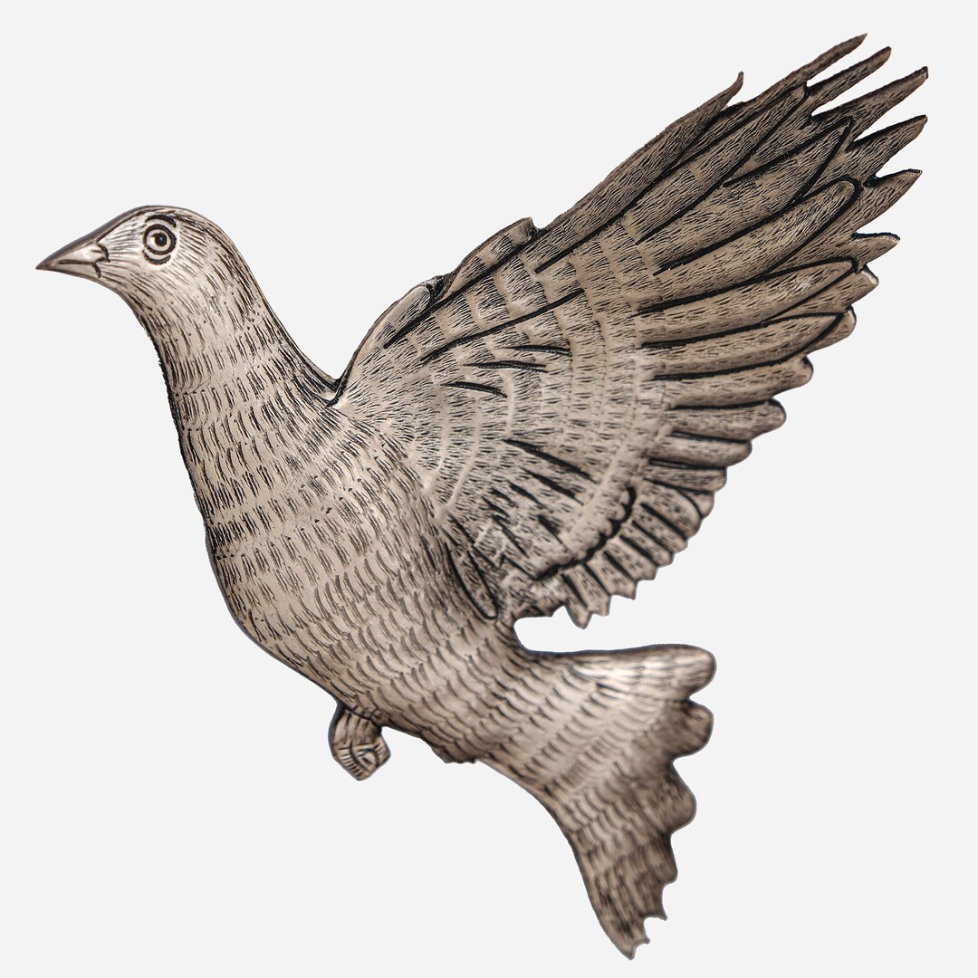 Pigeon Wall Art, Copper Bird Sculpture, Handmade Pigeon Bird Wall Art ...