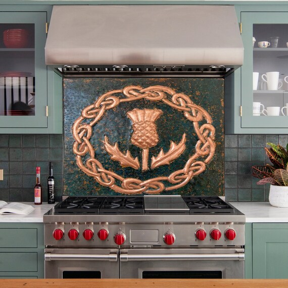 Scottish Thistle With Celtic Border Thistle Wall Decor - Etsy