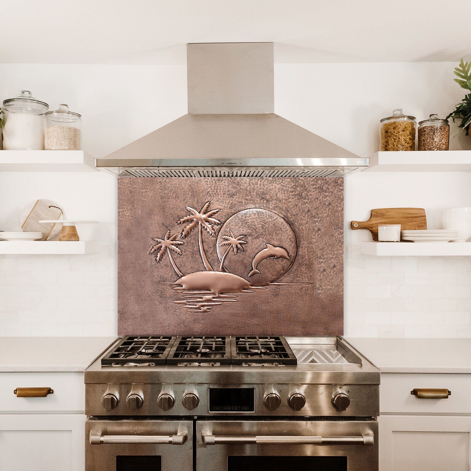 Coastal Ocean Scene Kitchen Backsplash Tile Rising Sun Behind - Etsy