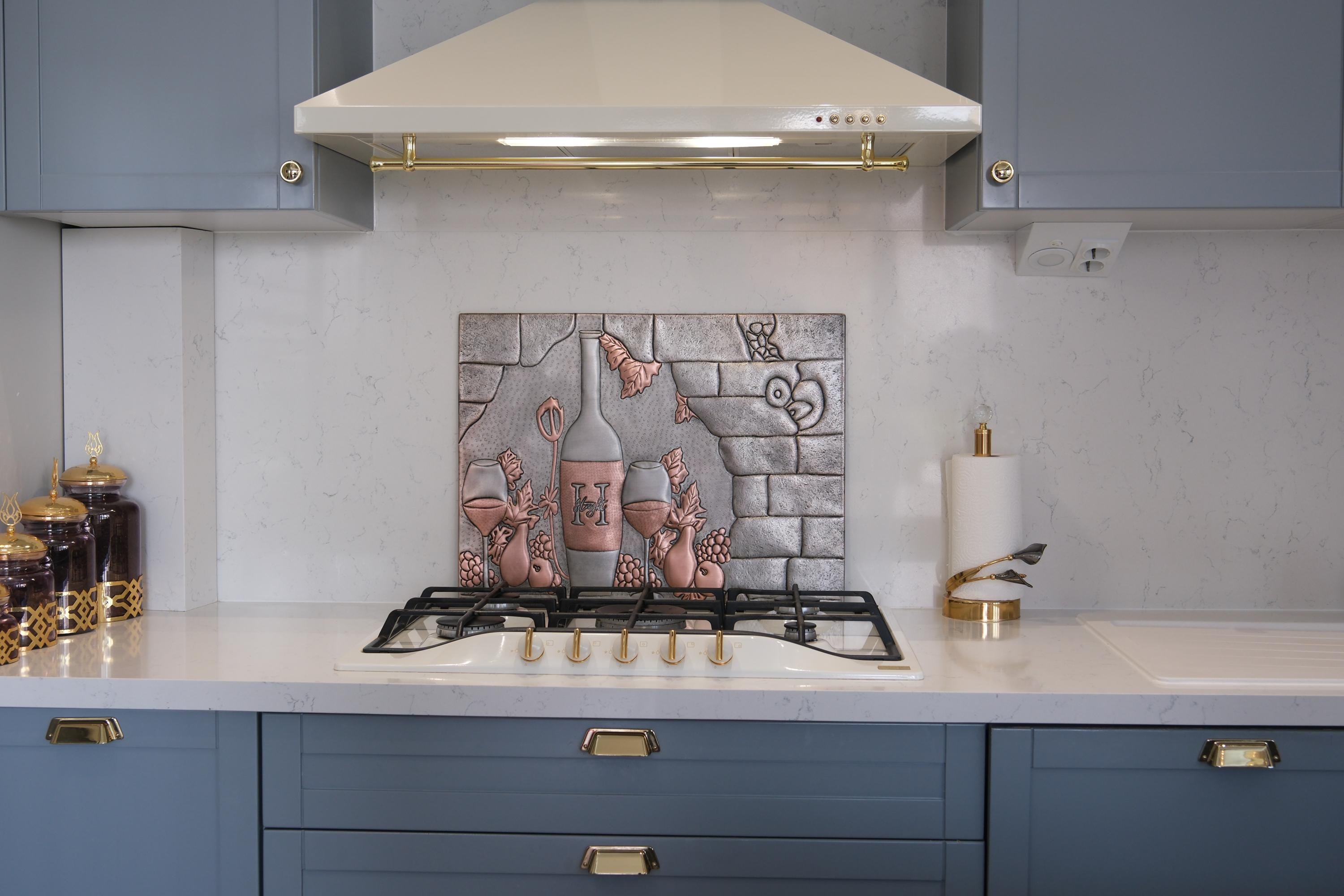 Vineyard Copper Backsplash Mural - Etsy