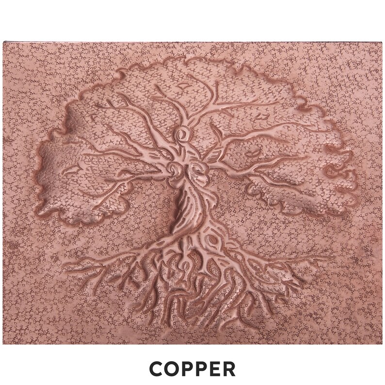 Tree of Wisdom Copper Mural for Kitchen Backsplash Indoor & - Etsy