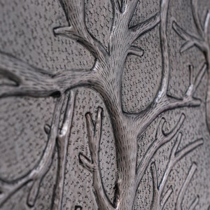 Unique Backsplash Tile 24x32 Gray Tree of Family - Etsy
