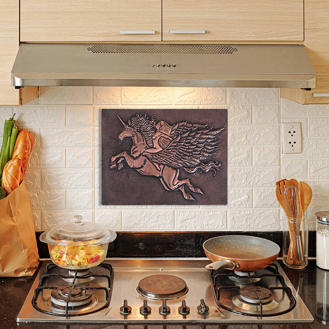 Copper Backsplash - 11.8"x15.8" (30.2x40.2 Cm), Pegasus Kitchen ...