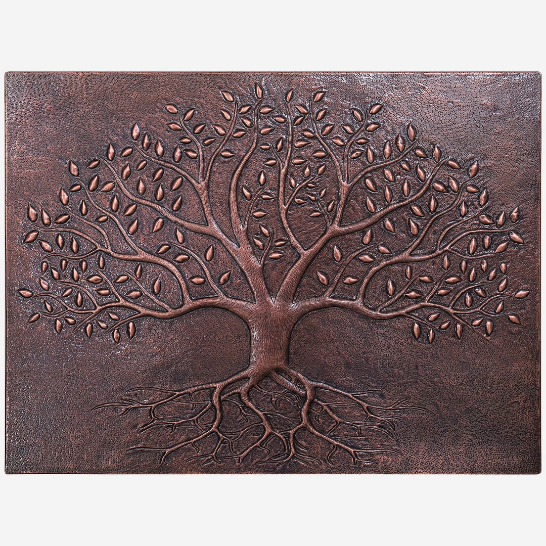 Backsplash Tile 12x16 Brown Tree With Roots - Etsy