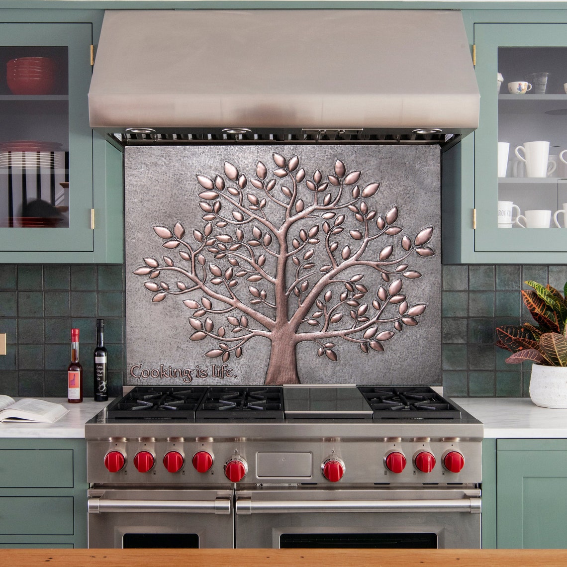 Personalized Tree of Life With Leaves Wall Decor Kitchen - Etsy