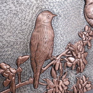 Copper Backsplash (love Birds on Tree Branch, Silver&copper Color) - Etsy