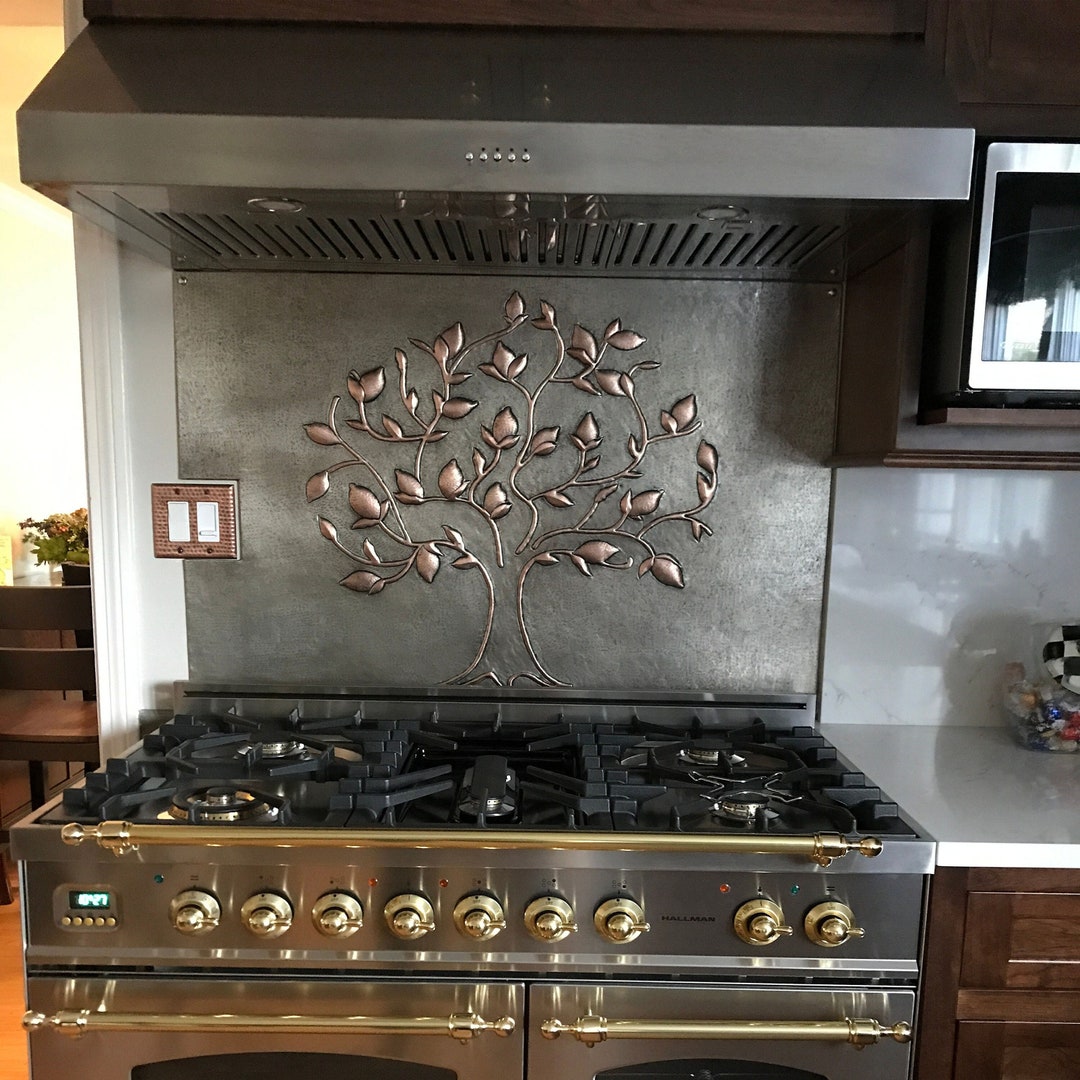 Handmade Copper Lemon Tree Tile: Kitchen Backsplash Wall Art - Etsy
