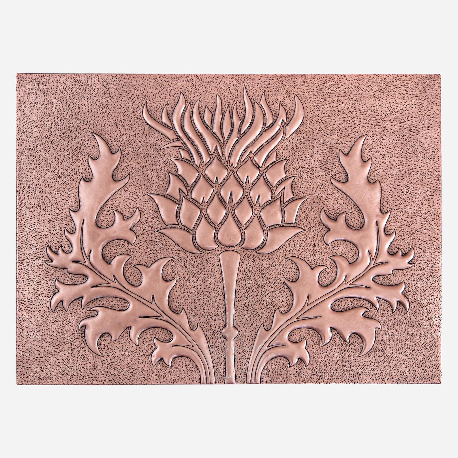 Handmade Copper Scottish Thistle Tile: Kitchen Backsplash Wall Art - Etsy