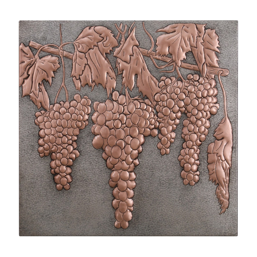 Grape Vine Wall Decor, Grapes Wall Art, Tuscan Kitchen Backsplash ...