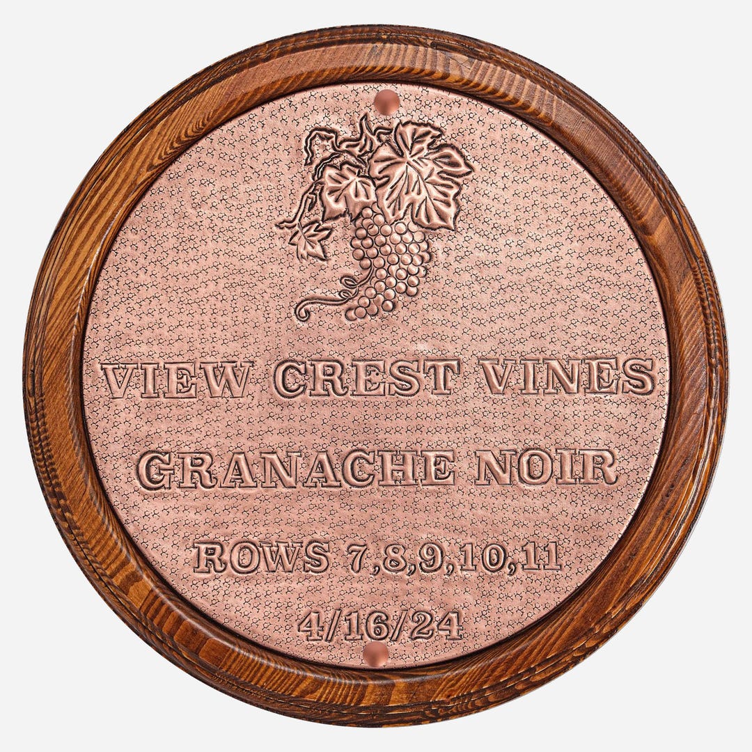 Vineyard Sign, Garden Sign, Round Sign, Business Sign, Custom Sign ...