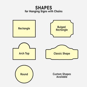 Hanging Sign With Chains - Etsy