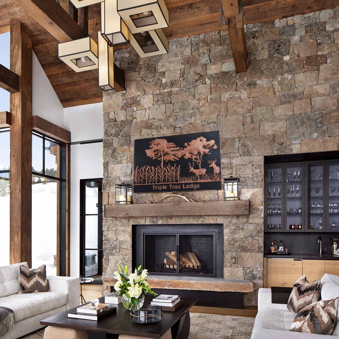 Custom Lodge Sign, Copper Lodge Cabin Signage, Personalized Camping ...