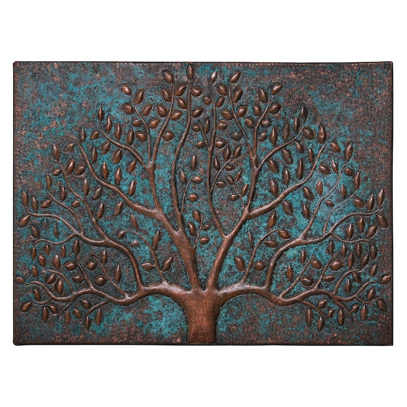 Tree Wall Art Copper Tree Relief Tree Wall Decor Tree Wall - Etsy