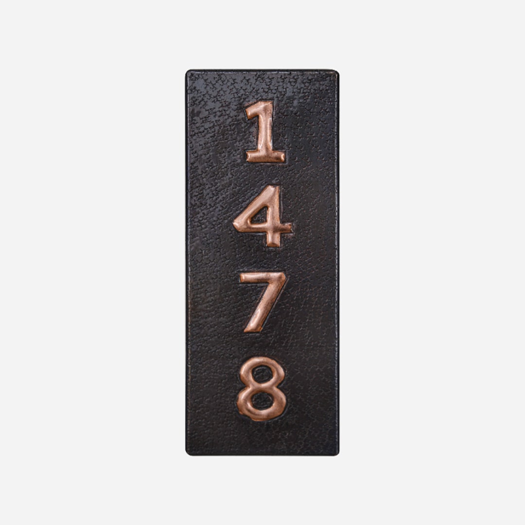 Copper Address Sign plaque Sign, Black&copper Color - Etsy