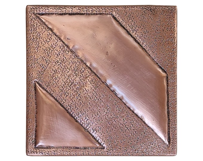 Brushed Copper Metal Square Wall Tiles - Etsy