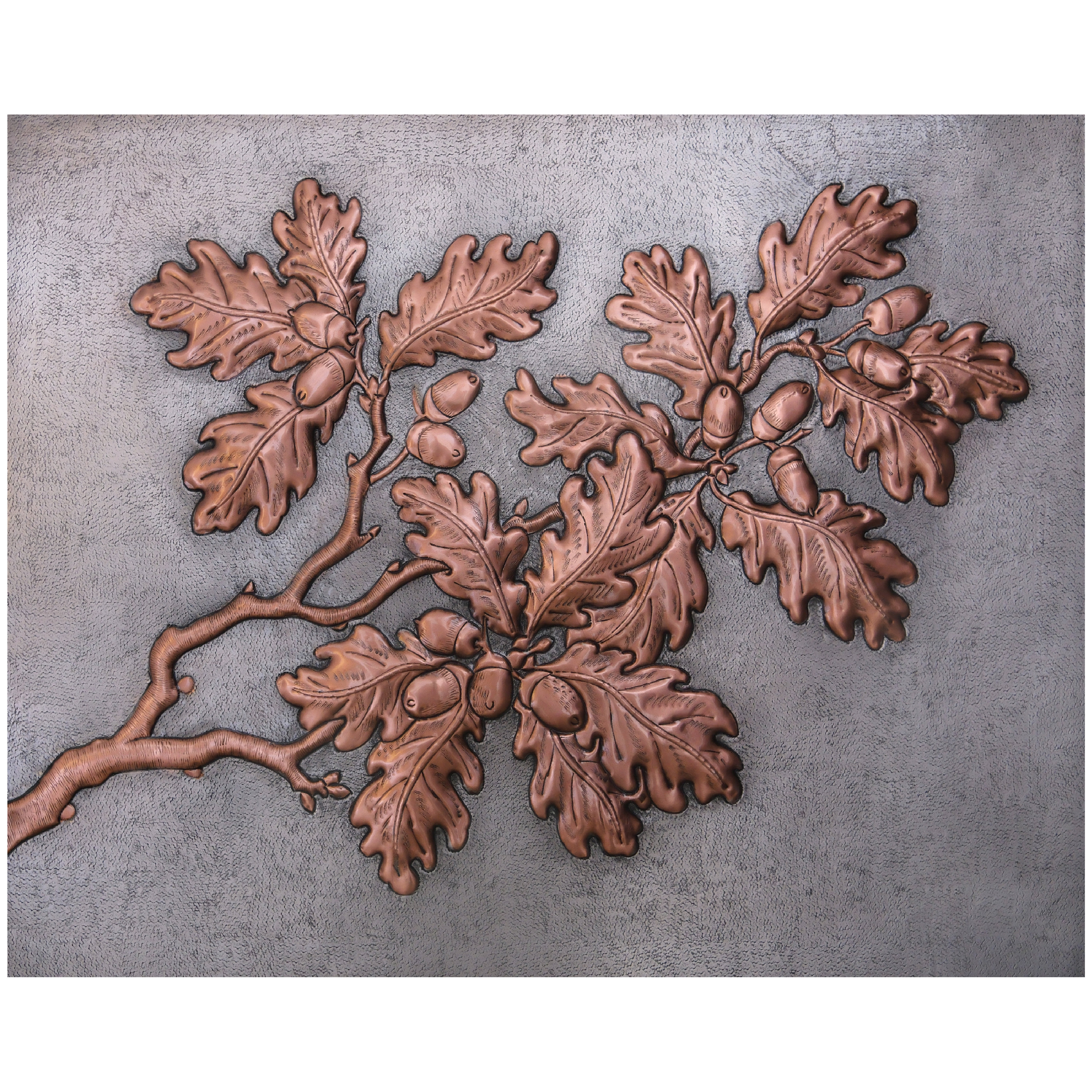 Handmade Copper Oak Leaves & Acorns Relief Wall Art - Etsy