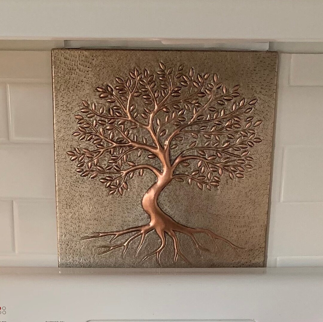 Tree of Life With Roots Wall Art, Copper Home Decor, Handmade Copper ...