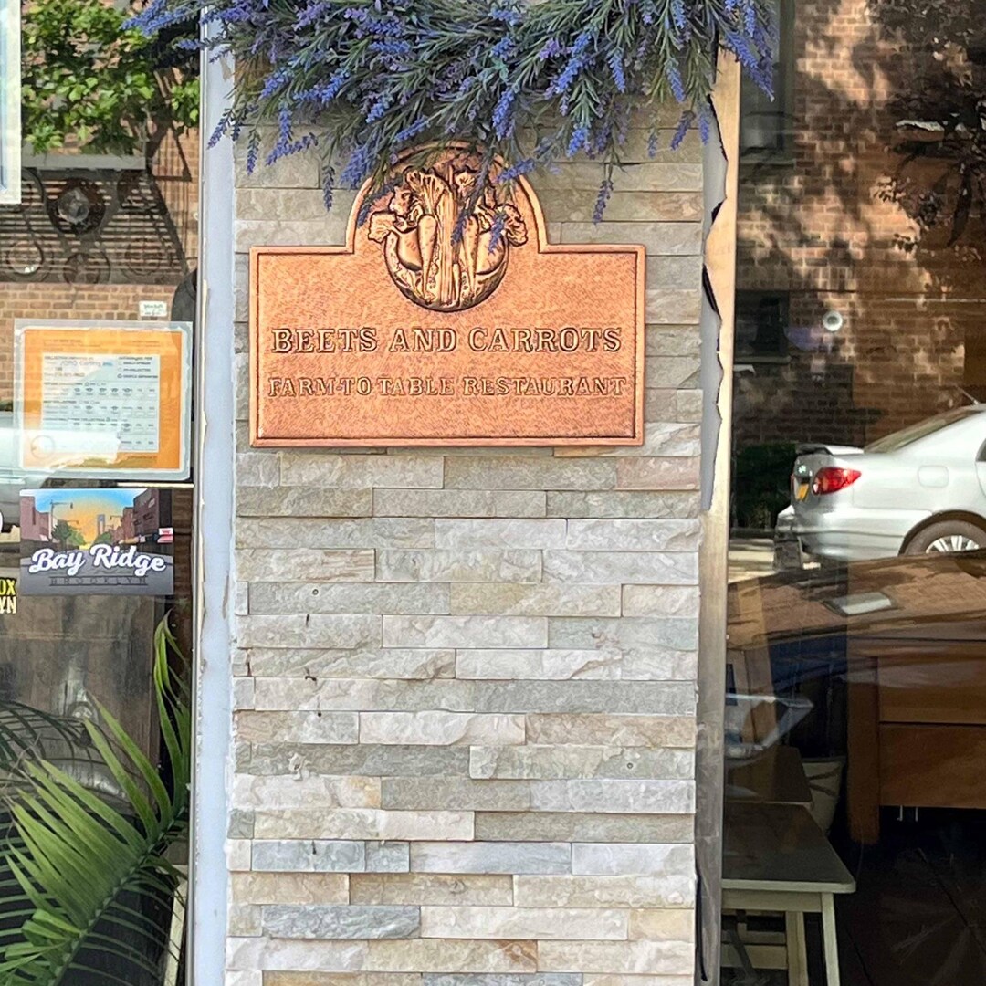 Custom Restaurant Signage, Copper Business Plaque Sign, Personalized ...