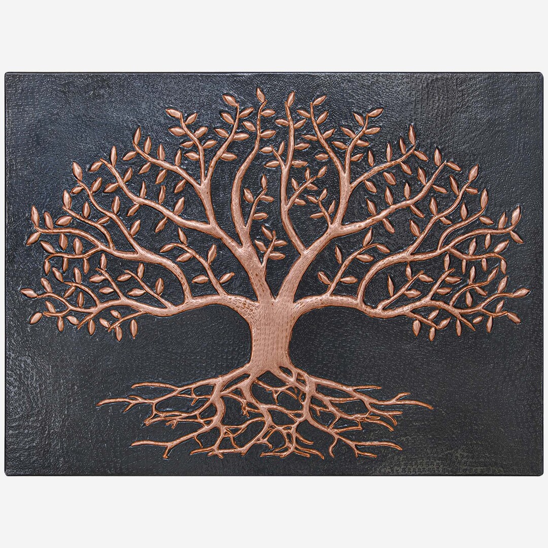 Art Tile for Stove Back 12x16 Black Tree With Roots - Etsy