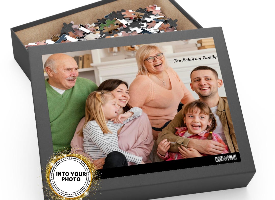 Custom Puzzle Family From Photo, Personalized Jigsaw Puzzle Gift ...