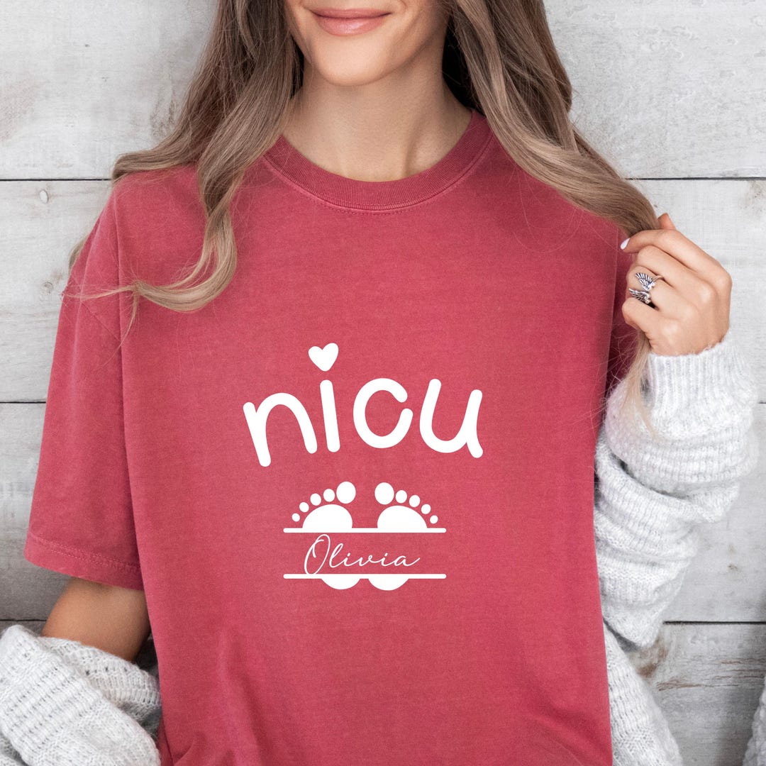 NICU Nurse Shirt Comfort Colors® Neonatal Intensive Care RN Registered ...