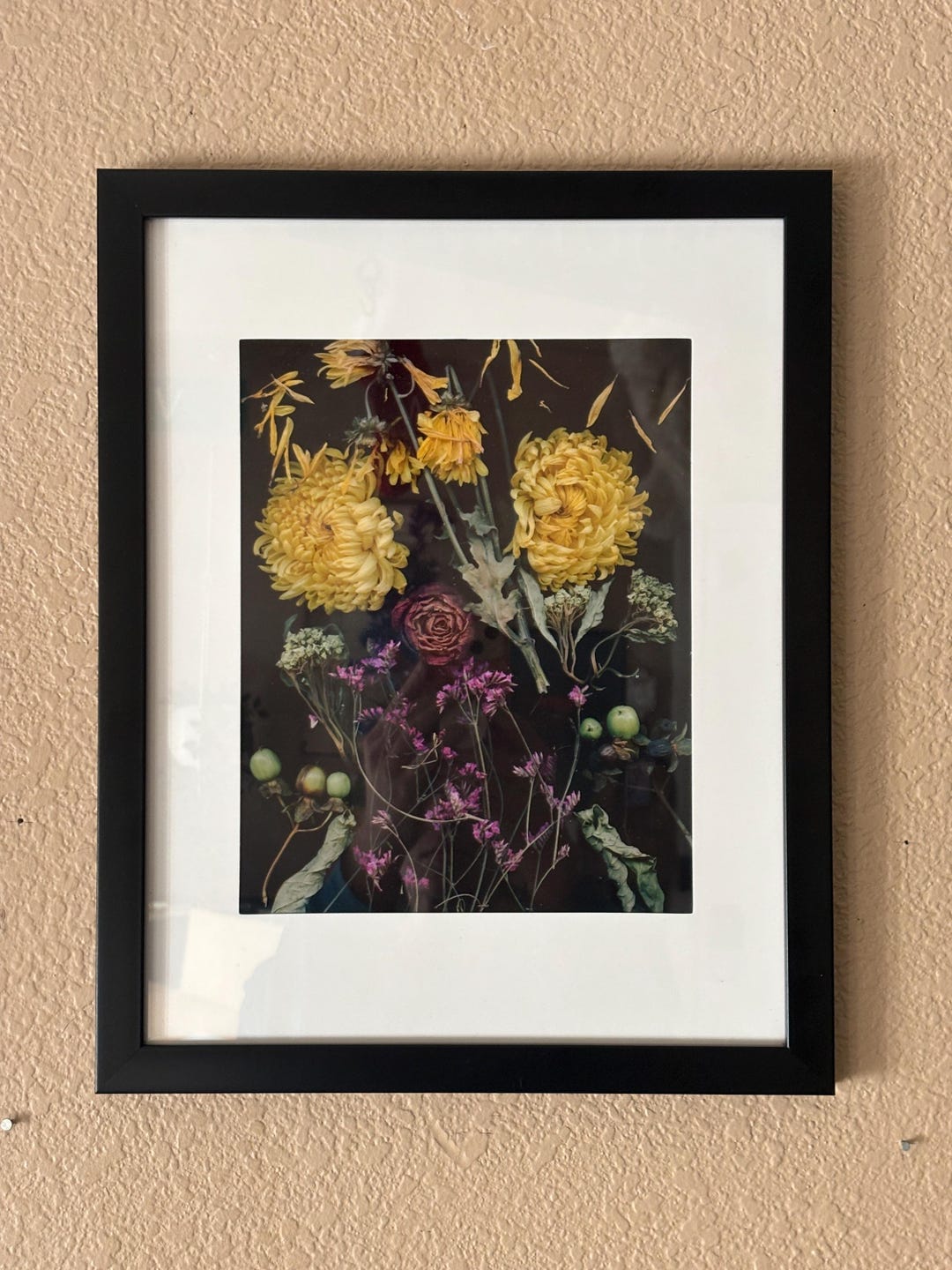 Framed and Signed Scanned Flowers Photograph - Etsy