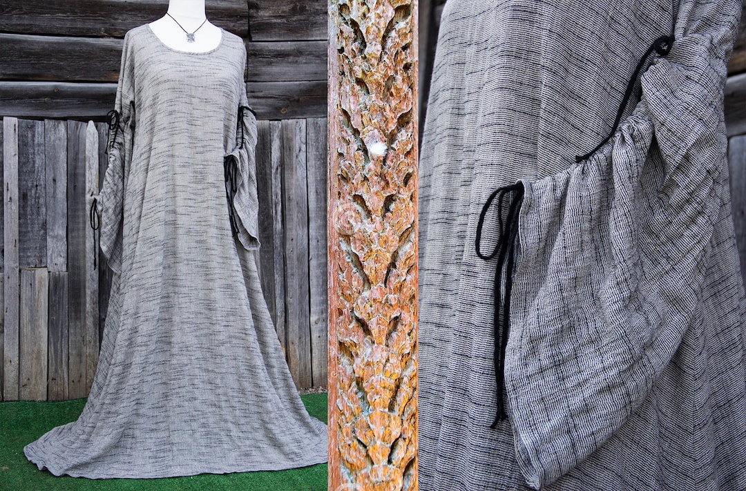 Medieval Tunic Women for Festival Linen Viking Tunic Long Sleeves ...