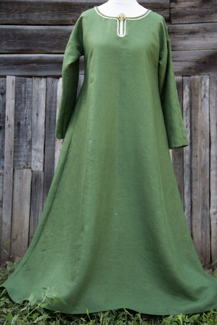 Viking Tunic Linen Handmade Embroidery | Etsy