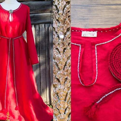 Viking Linen Dress - Etsy