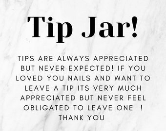 Tips Are Never Expected but Always Appreciated Sign | Etsy