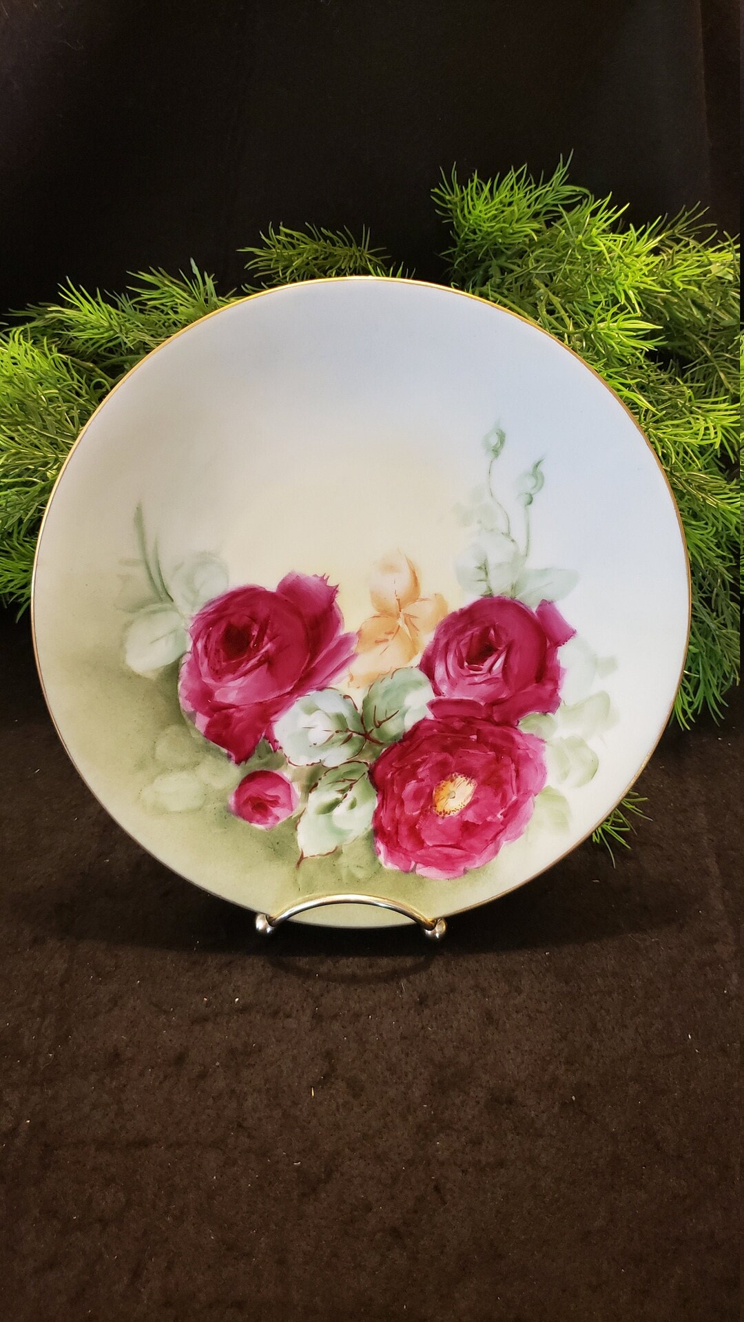 ANTIQUE Hand Painted FAVORITE BAVARIA Signed "wands" Porcelain ...